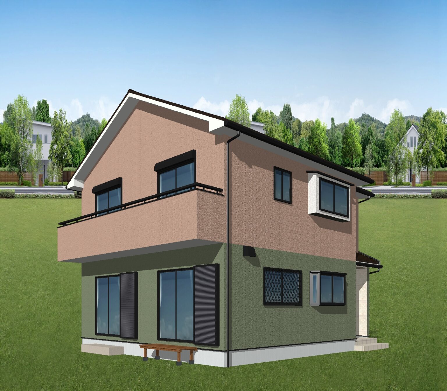 おすすめ配色事例③【上尾市の屋根・外壁塗装＆屋根工事専門店 株式会社ブロイ】 |埼玉県上尾市・桶川市・伊奈町の外壁塗装・屋根塗装なら 外壁塗装 ...